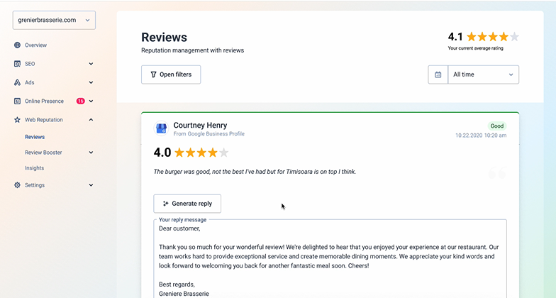 Turn reviews into revenue: Meet rankingCoach’s NEW AI-Assistant Reply